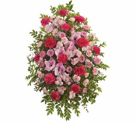 Teleflora's Pink Tribute Spray · Teleflora Funeral Flowers · Canada ...