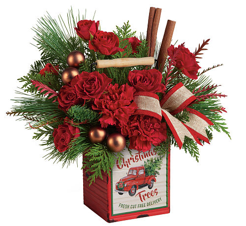 Canada Flowers | Teleflora's Merry Vintage Christmas Bouquet #CH70TA