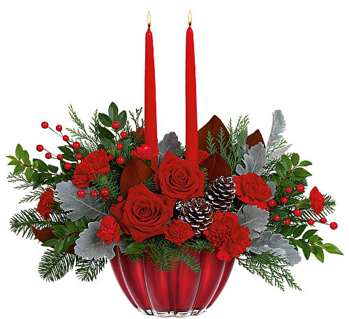 Canada Flowers | Teleflora's Crimson Rose Centerpiece #CC29TA