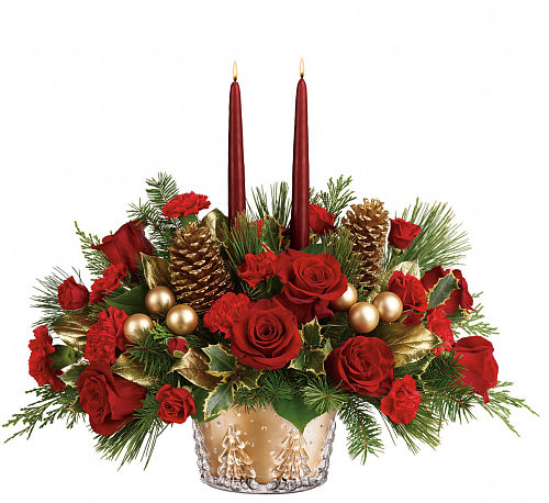 Canada Flowers | Teleflora's Festive Glow Centerpiece #CC13TA
