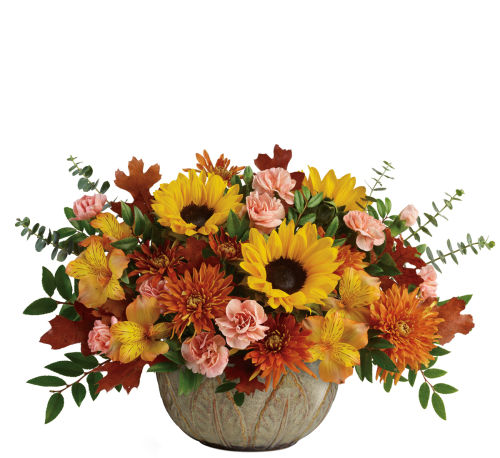 Canada Flowers | Teleflora's Autumn Sunbeams Centerpiece #FA81TA