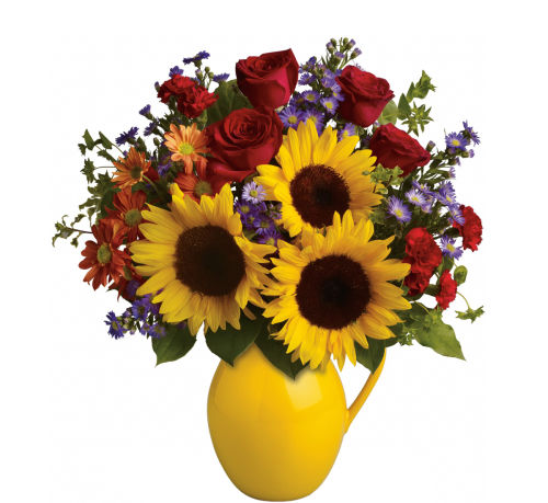 Canada Flowers | Teleflora's Sunny Day Pitcher of Joy #FA27TA