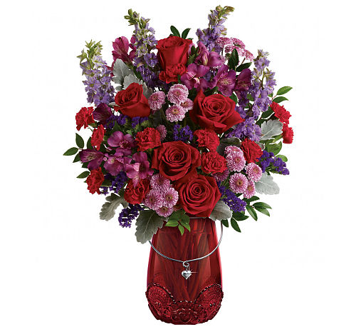 Canada Flowers | Teleflora's Delicate Heart Bouquet #VA54TA