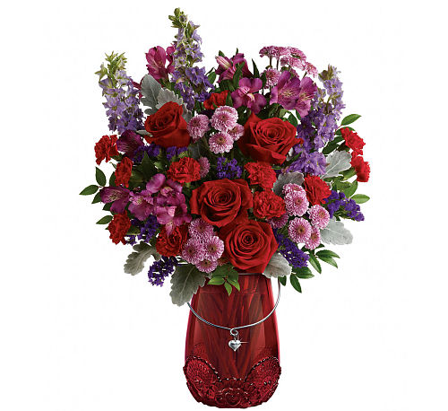 Canada Flowers | Teleflora's Delicate Heart Bouquet #VA54TA