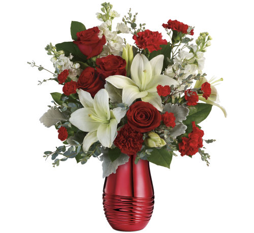 Canada Flowers | Teleflora's Radiantly Rouge Bouquet #VA80TA